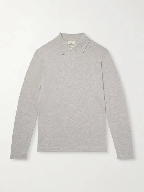 Hartford Cotton And Cashmere-blend Polo Shirt