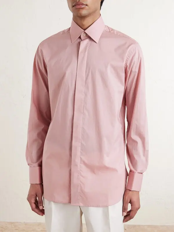 FAVOURBROOK Gatsby Cotton-poplin Shirt - Pink