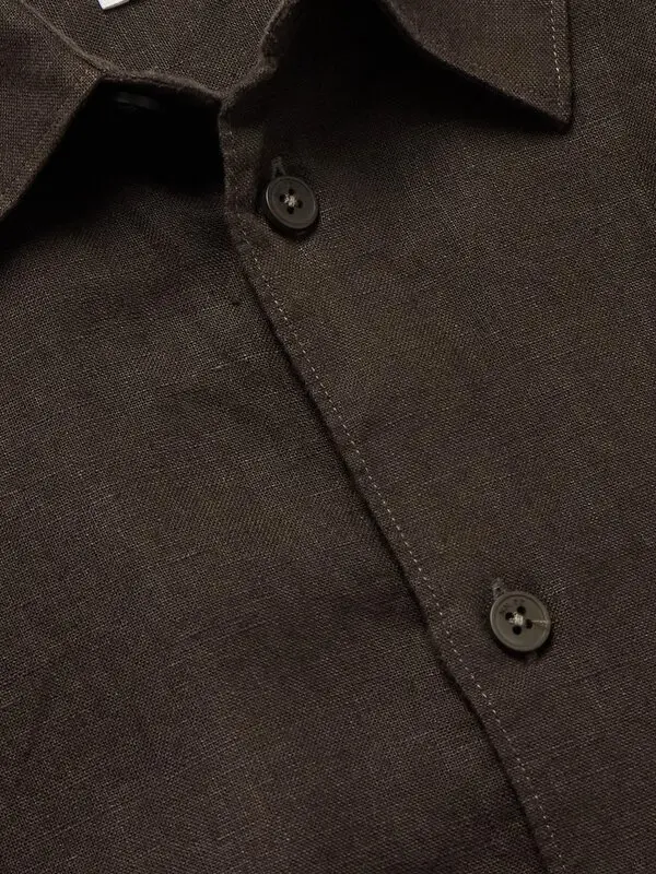 Nn07 Enzo 5708 Linen Shirt - Brown