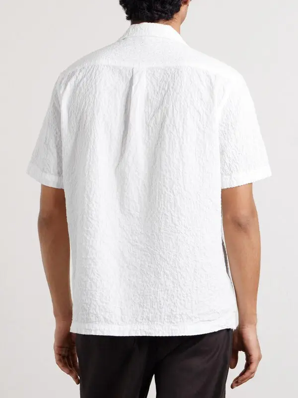 Altea Hadley Seersucker Cotton Shirt