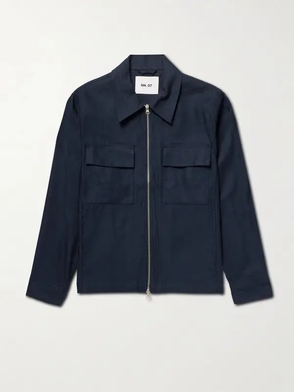 Nn07 Alban 1808 Jacket - Blue