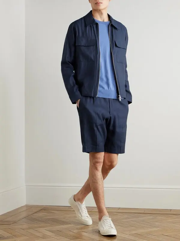 Nn07 Alban 1808 Jacket - Blue