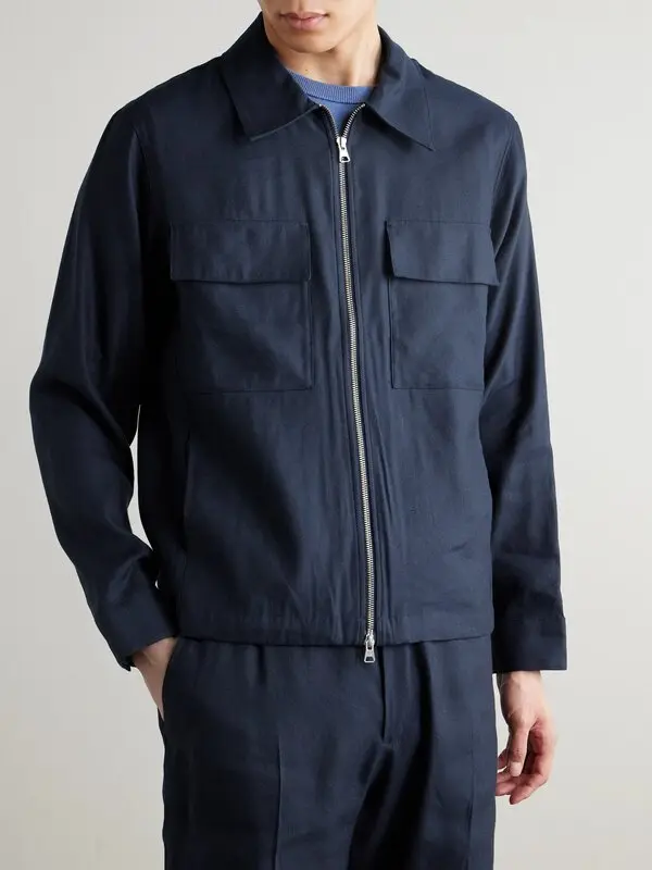 Nn07 Alban 1808 Jacket - Blue