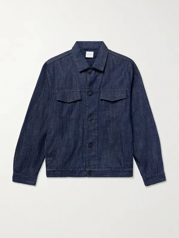Sunspel Denim Jacket - Blue