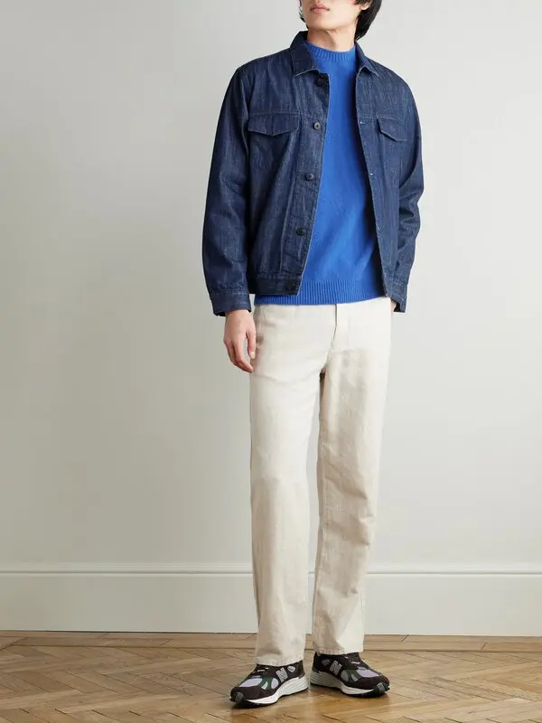 Sunspel Denim Jacket - Blue