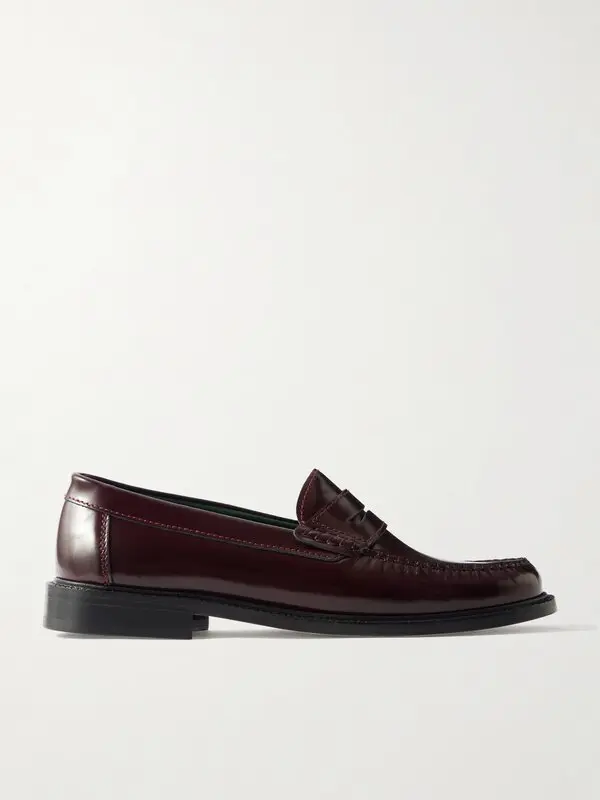 VINNY'S Yardee Penny Loafers - Burgundy