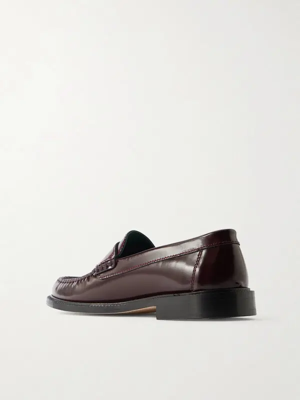 VINNY'S Yardee Penny Loafers - Burgundy