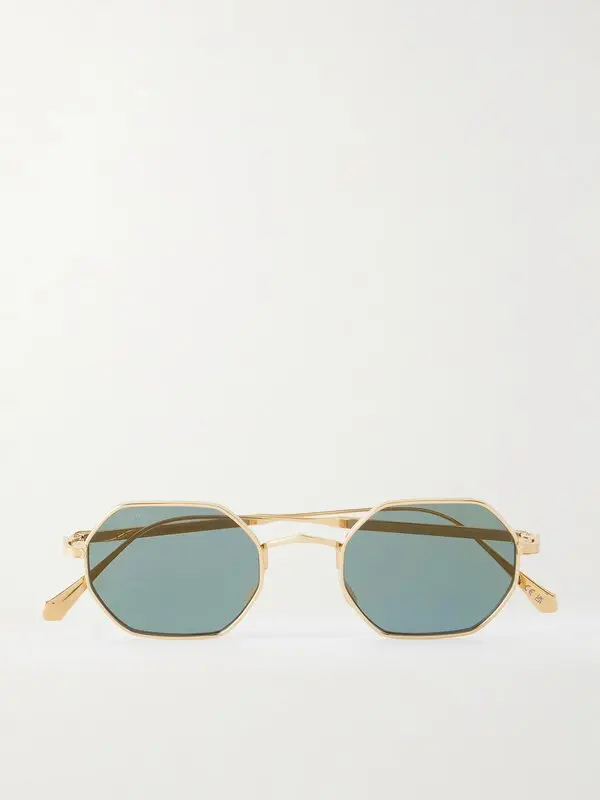 CARTIER Signature C Titanium Octagon Sunglasses - Gold