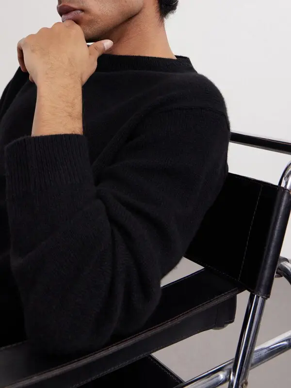 THE ELDER STATESMAN Cashmere Pullover - Black
