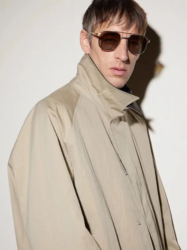 Cartier Santos Aviator-style Sunglasses - Silver