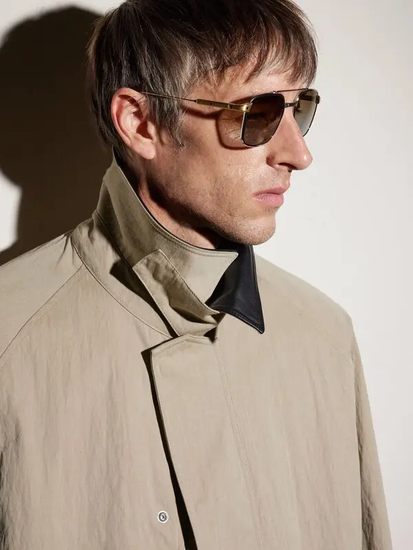 Cartier Santos Aviator-style Sunglasses - Silver