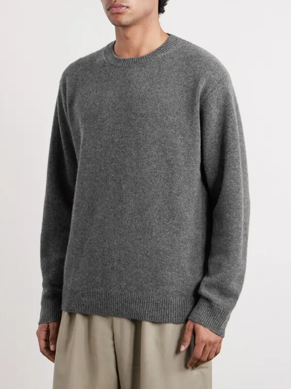 THE ELDER STATESMAN Cashmere Sweater - Gray