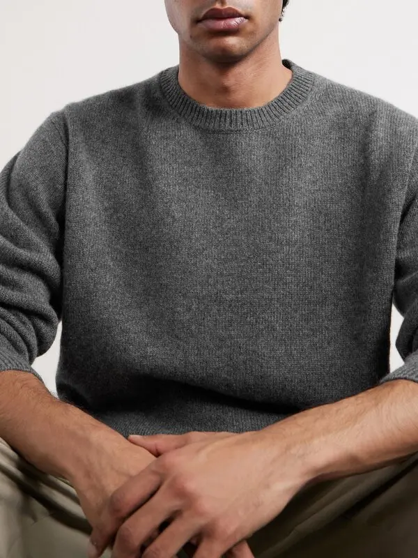 THE ELDER STATESMAN Cashmere Sweater - Gray