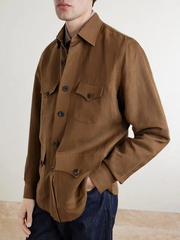 Rubinacci Safari Overshirt - Brown