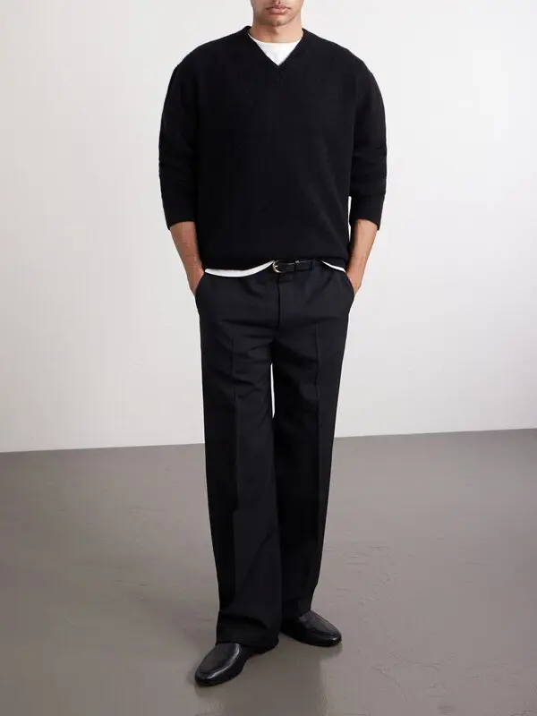 THE ELDER STATESMAN Cashmere V-neck Sweater