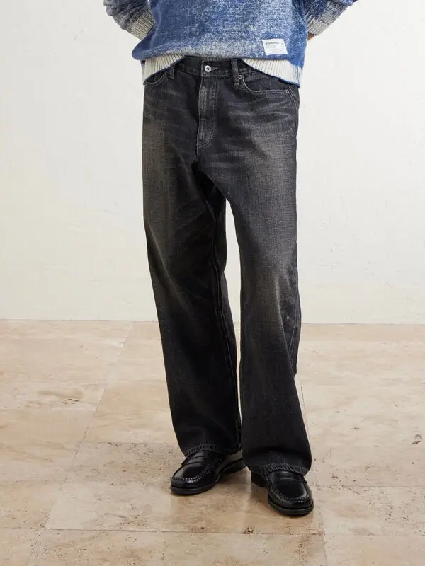 NEIGHBORHOOD Washed Wide-leg Jeans