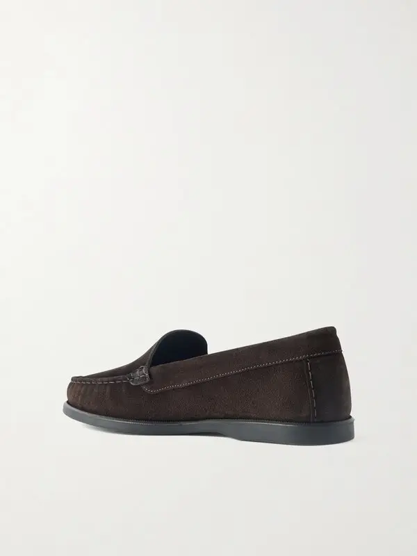 SAMAN AMEL City Suede Loafers - Brown