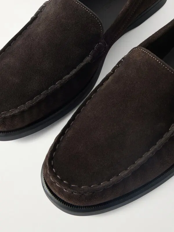 SAMAN AMEL City Suede Loafers - Brown