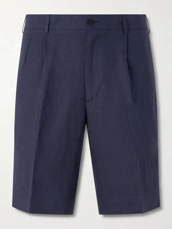 Rubinacci Straight-leg Linen Shorts