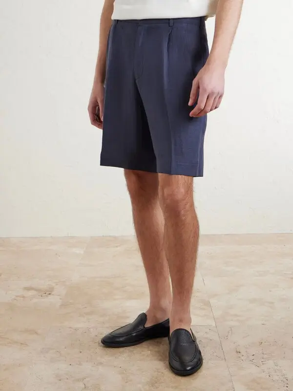 Rubinacci Straight-leg Linen Shorts