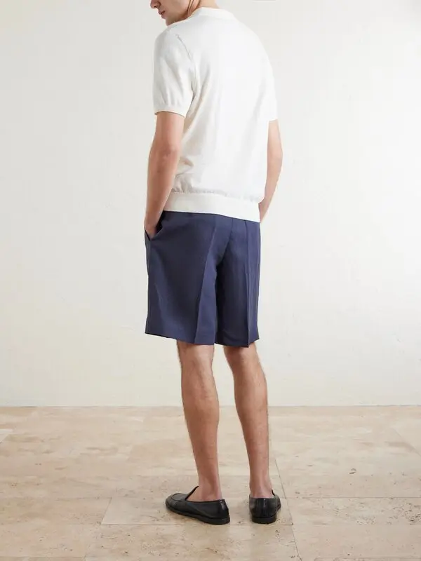 Rubinacci Straight-leg Linen Shorts