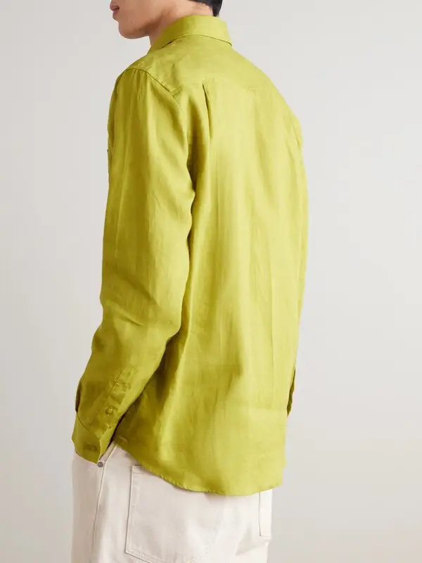Vilebrequin Caroubis Linen Shirt - Green