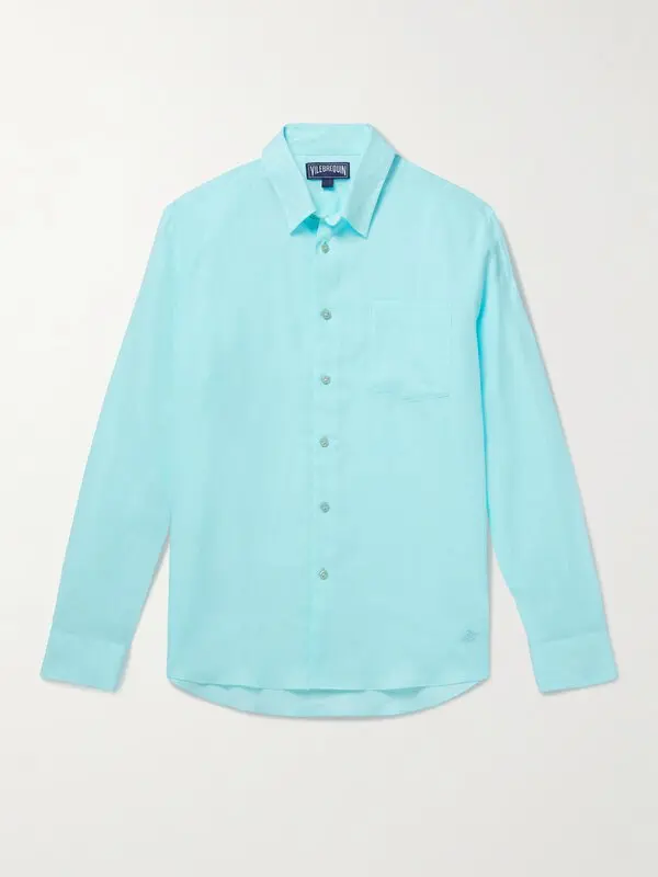 Vilebrequin Caroubis Linen Shirt - Blue