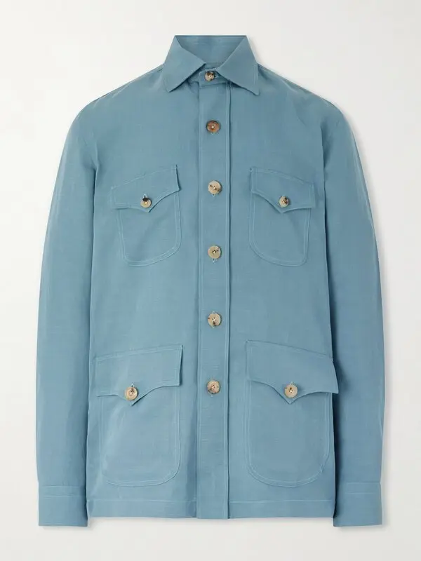 Rubinacci Safari Overshirt - Blue