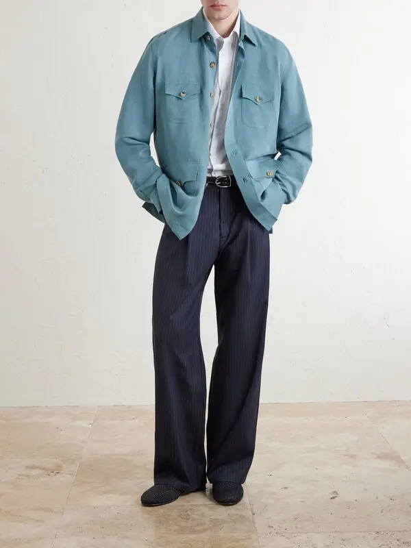 Rubinacci Safari Overshirt - Blue