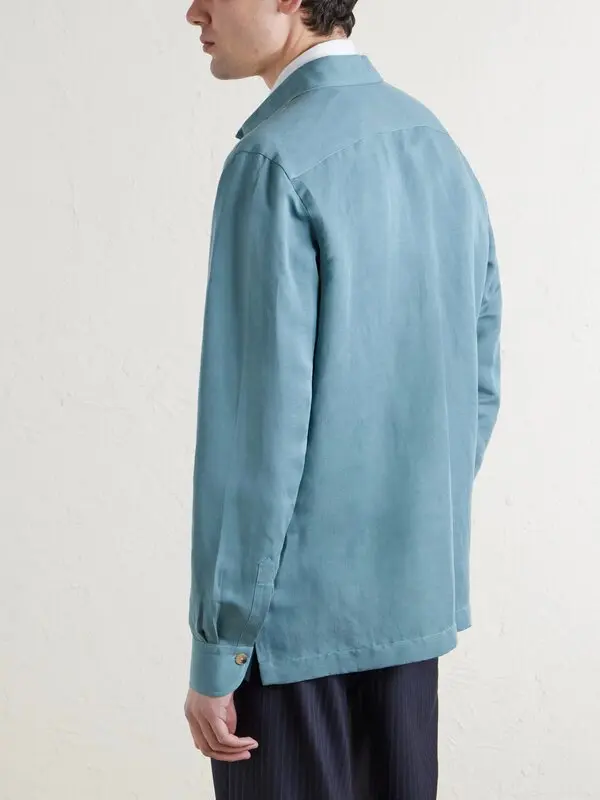 Rubinacci Safari Overshirt - Blue