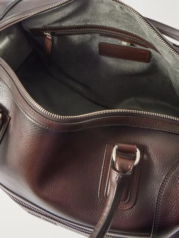 Officine Creative Full-grain Leather Weekend Bag