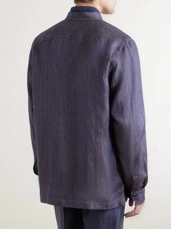 Rubinacci Safari Linen Jacket