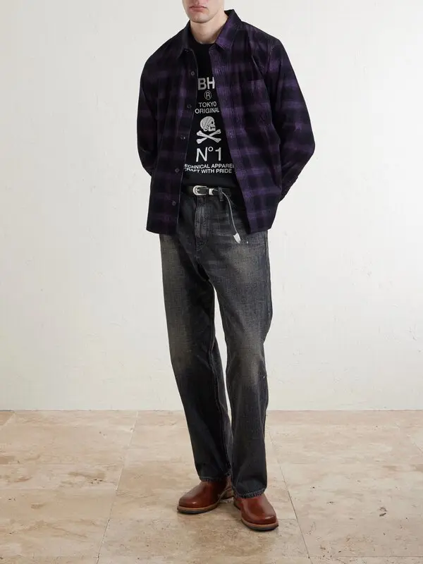 NEIGHBORHOOD Washed Straight-leg Denim