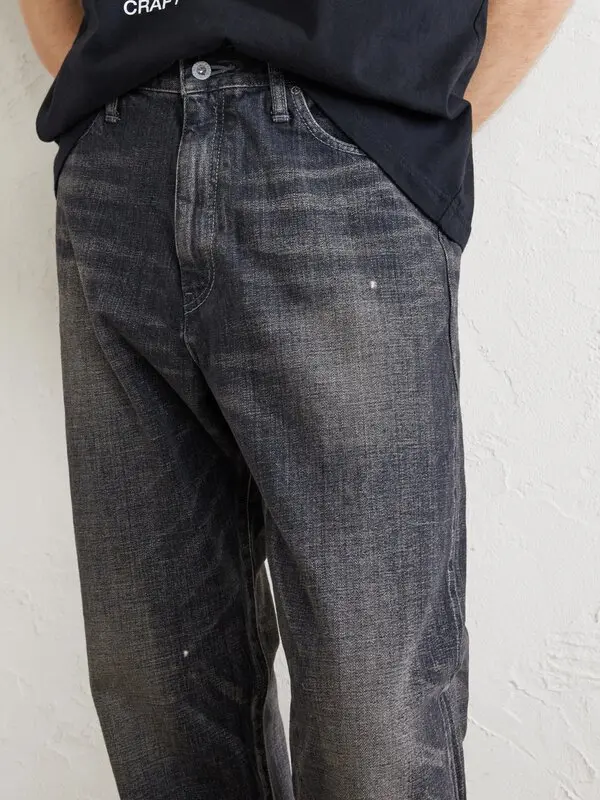 NEIGHBORHOOD Washed Straight-leg Denim