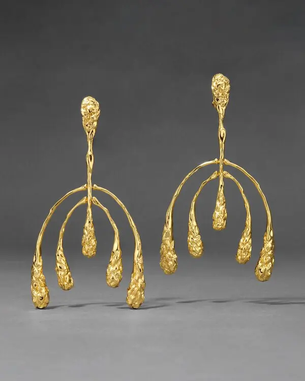 Alexis Bittar Brut Large Mobile Earrings - Gold