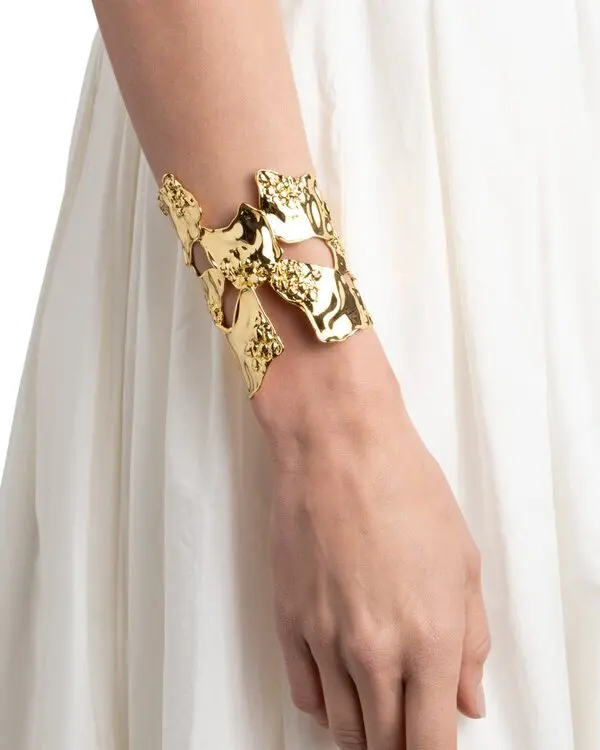 Alexis Bittar Brut Reef Cuff Bracelet - Gold