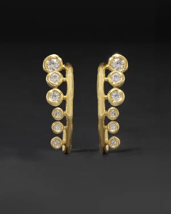 Alexis Bittar Asterales Hoop Earrings - Gold