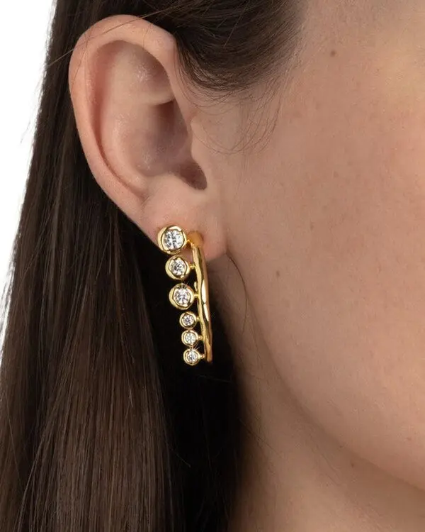 Alexis Bittar Asterales Hoop Earrings - Gold