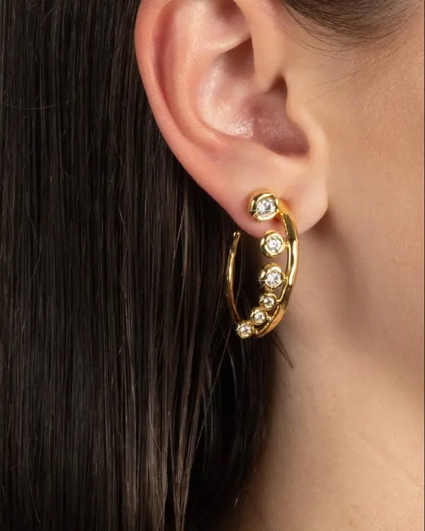 Alexis Bittar Asterales Orb Hoop Earrings