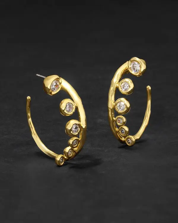 Alexis Bittar Asterales Orb Hoop Earrings
