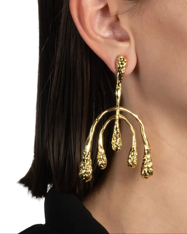 Alexis Bittar Brut Mobile Dangle Earrings - Gold