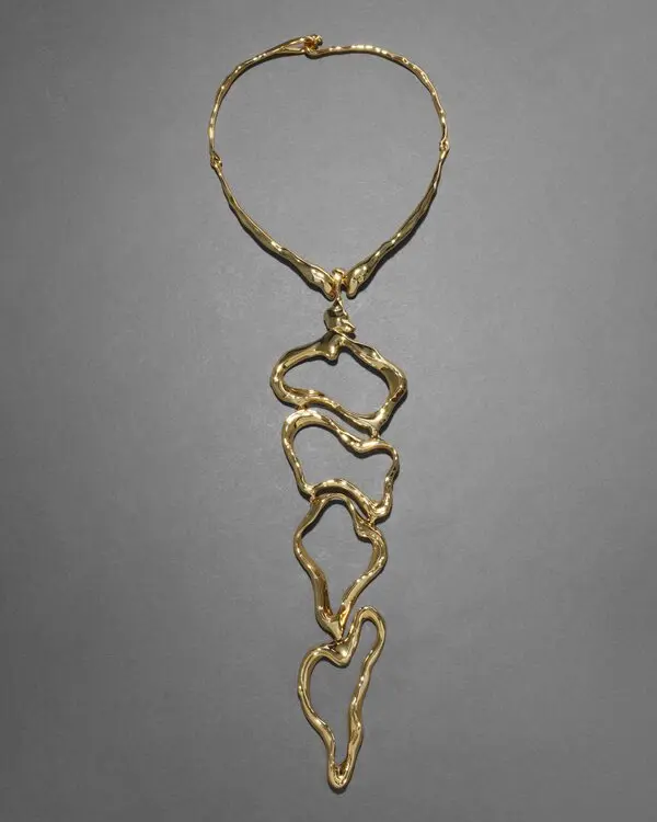 Alexis Bittar Brut Cascade Collar Necklace