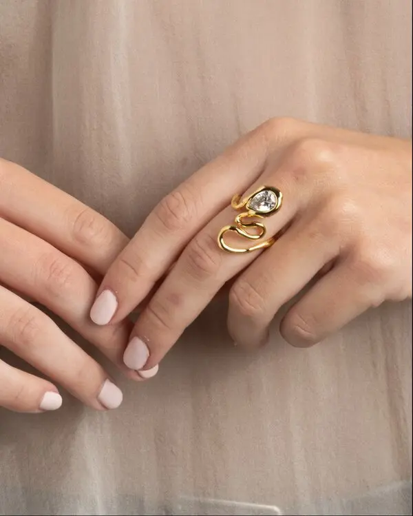 Alexis Bittar Asterales Vine Ring - Gold