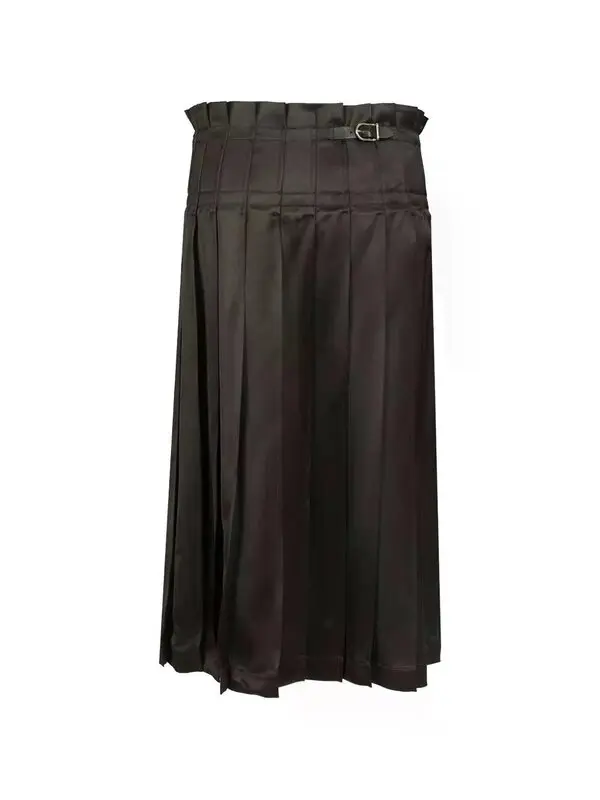 DURAZZI MILANO Pleated A-line Skirt