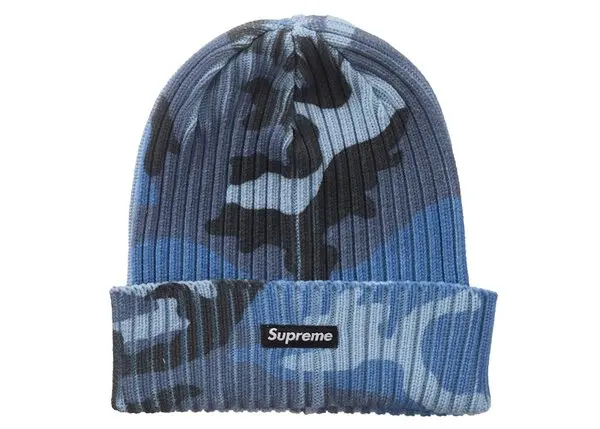 Supreme Overdyed Beanie - Blue Camo