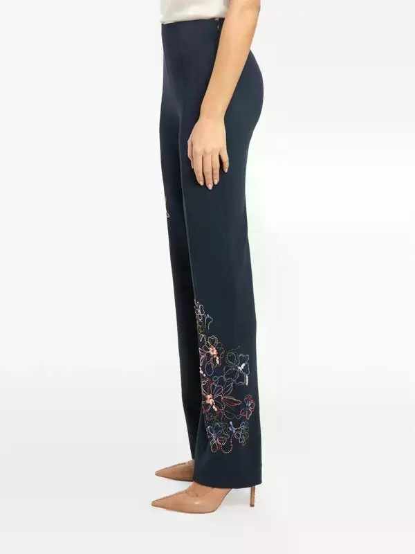 Cinq À Sept Kingsley Blooming Linework Trousers
