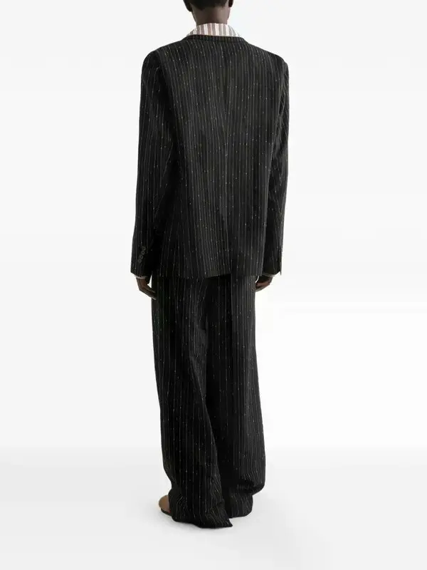 Dolce & Gabbana Compact Striped Poplin Vanity Shirt - Neutrals