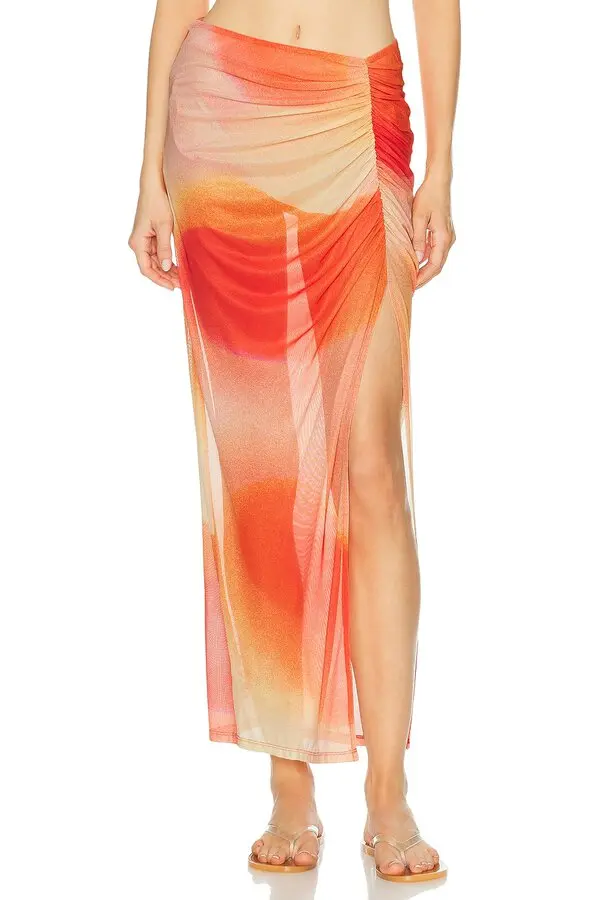Simkhai Kensingten Skirt - Golden Hour Sunset