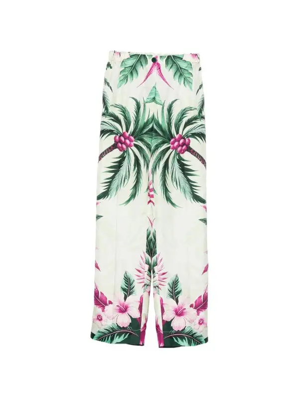 F.R.S FOR RESTLESS SLEEPERS Printed Silk Trousers