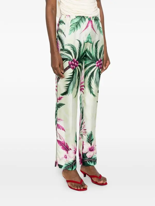 F.R.S FOR RESTLESS SLEEPERS Printed Silk Trousers